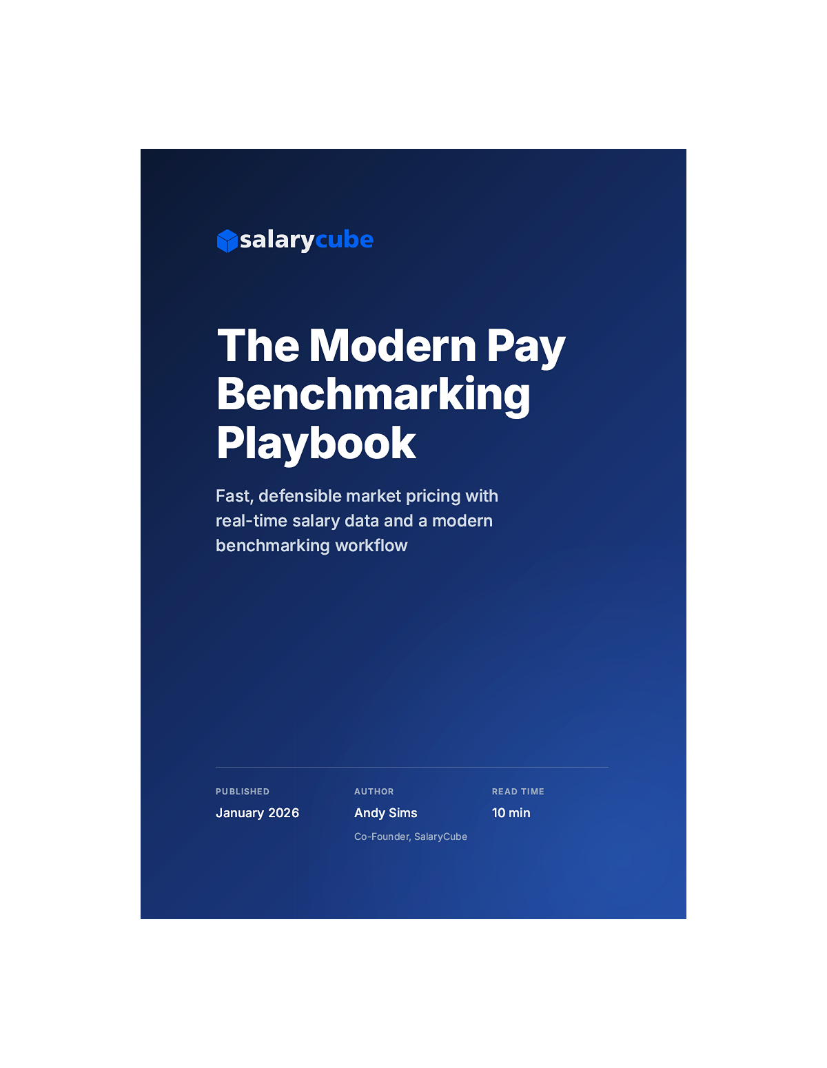 The Modern Pay Benchmarking Playbook