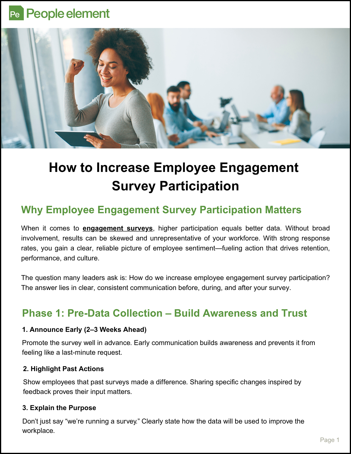 How to Increase Employee Engagement Survey Participation
