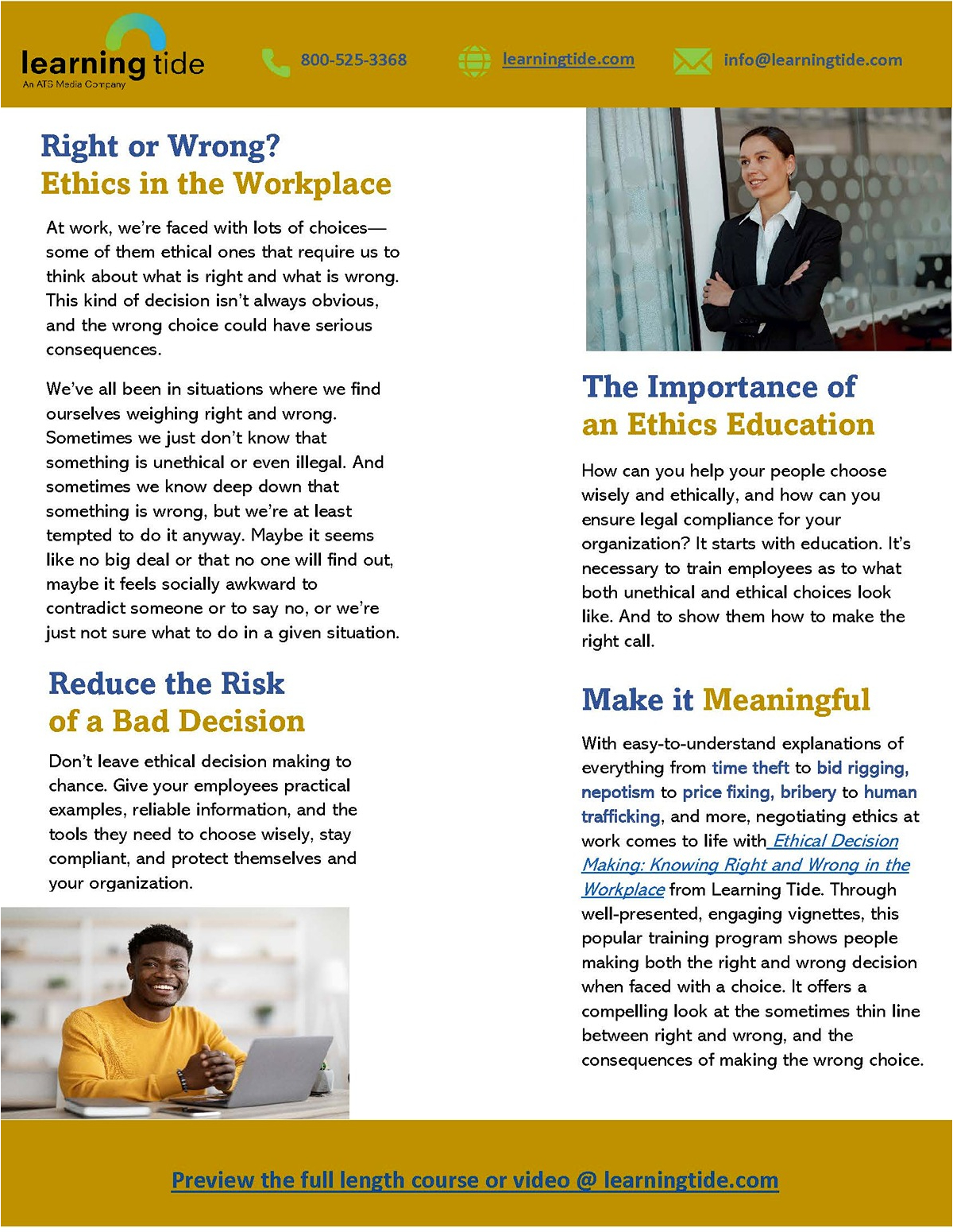 Ethics in the Workplace