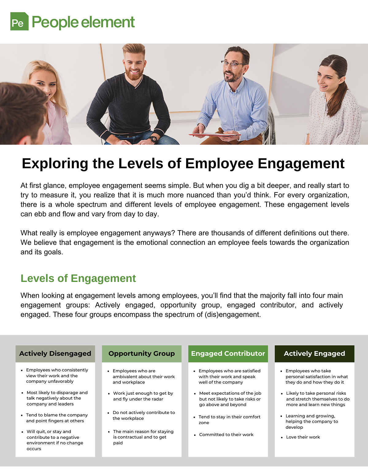 Exploring Employee Engagement Levels